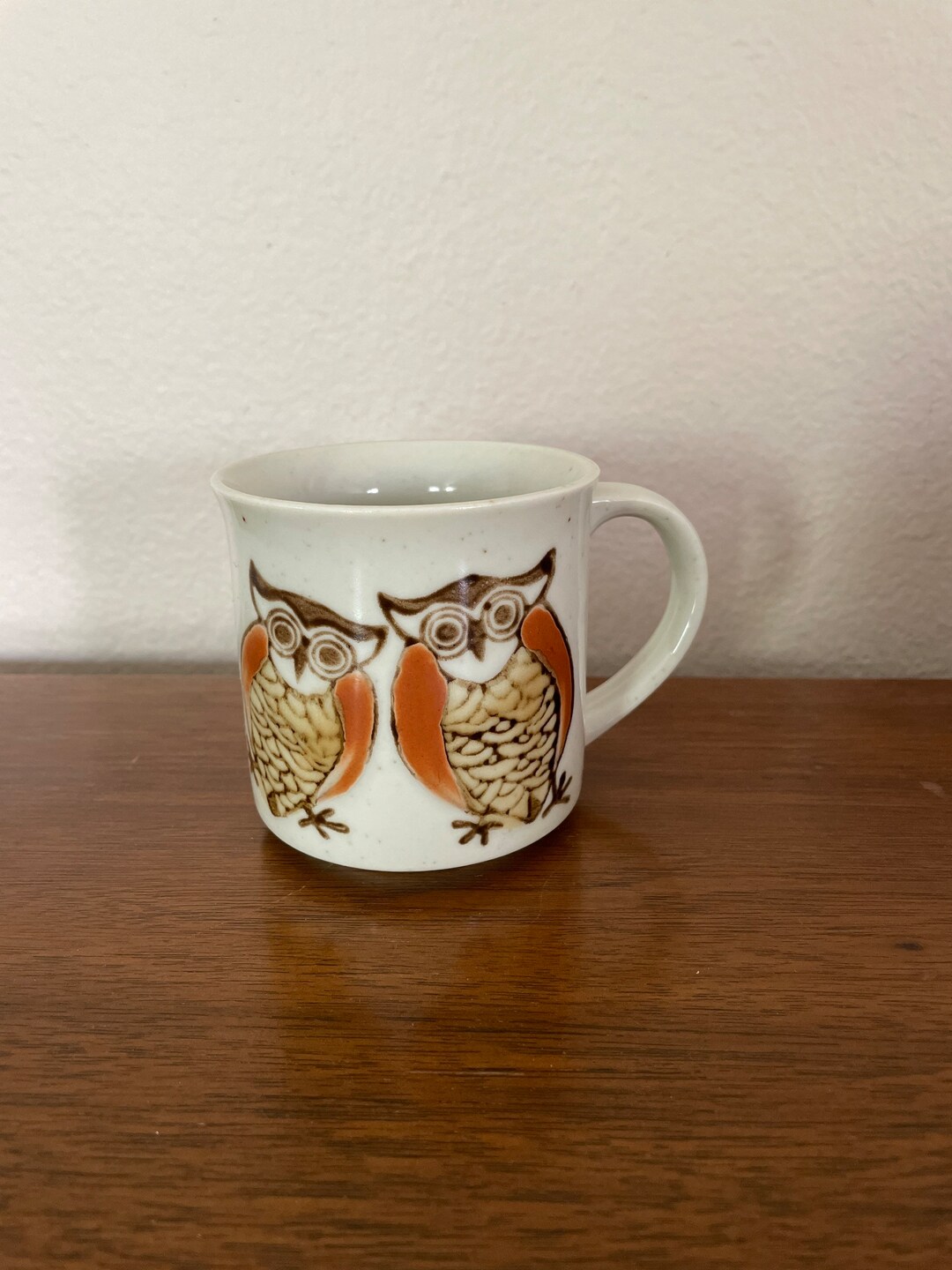 Vintage Owl Mug, 1970's Owl Cup, Ceramic Owl Mug, Stoneware Owl ...