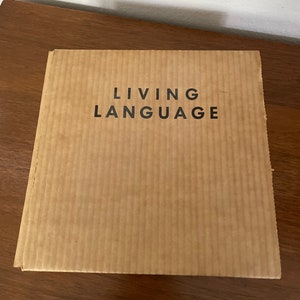 Vintage French Language Set, 1950's Living French Complete Language ...