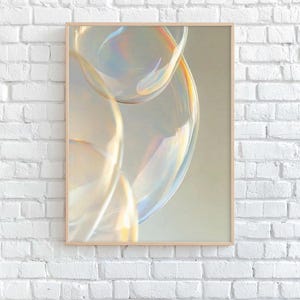 Iridescent Printable Wall Art: Holographic Soft Gradient Art Print ...