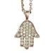 Diamond Hamsa / Hand of G-d / 14 Karat White Gold - Etsy