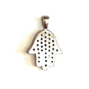 Diamond Hamsa / Hand of G-d / 14 Karat White Gold - Etsy