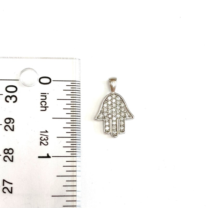 Diamond Hamsa / Hand of G-d / 14 Karat White Gold - Etsy