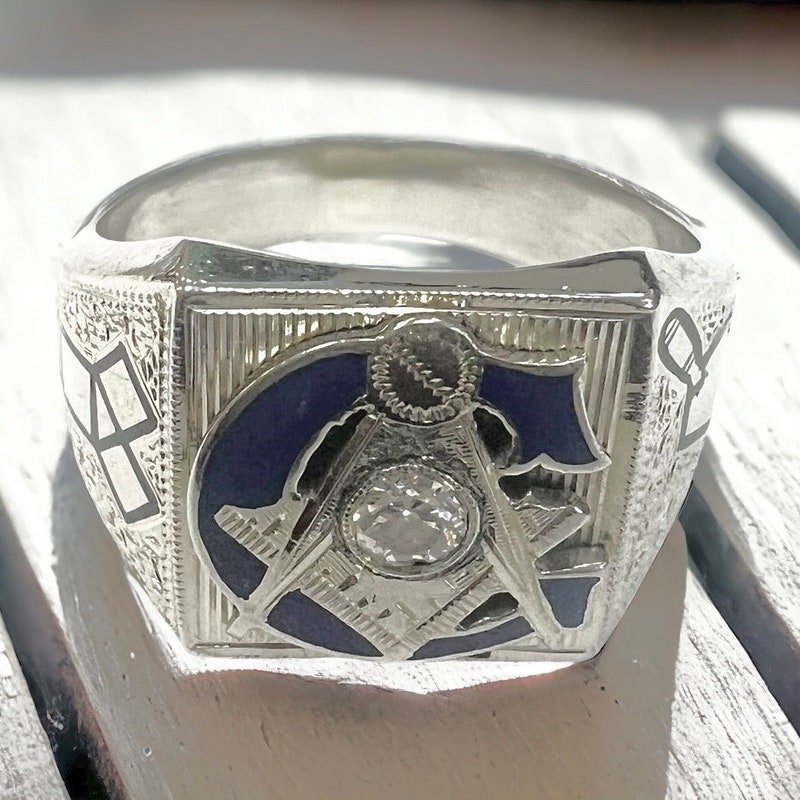 Vintage Masonic Ring - Etsy