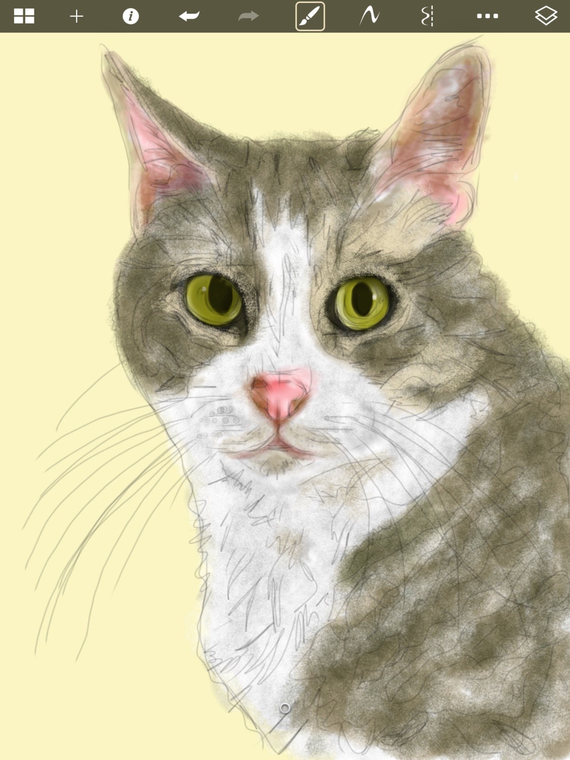 Custom Cat Portrait custom portrait pet portrait cat art | Etsy