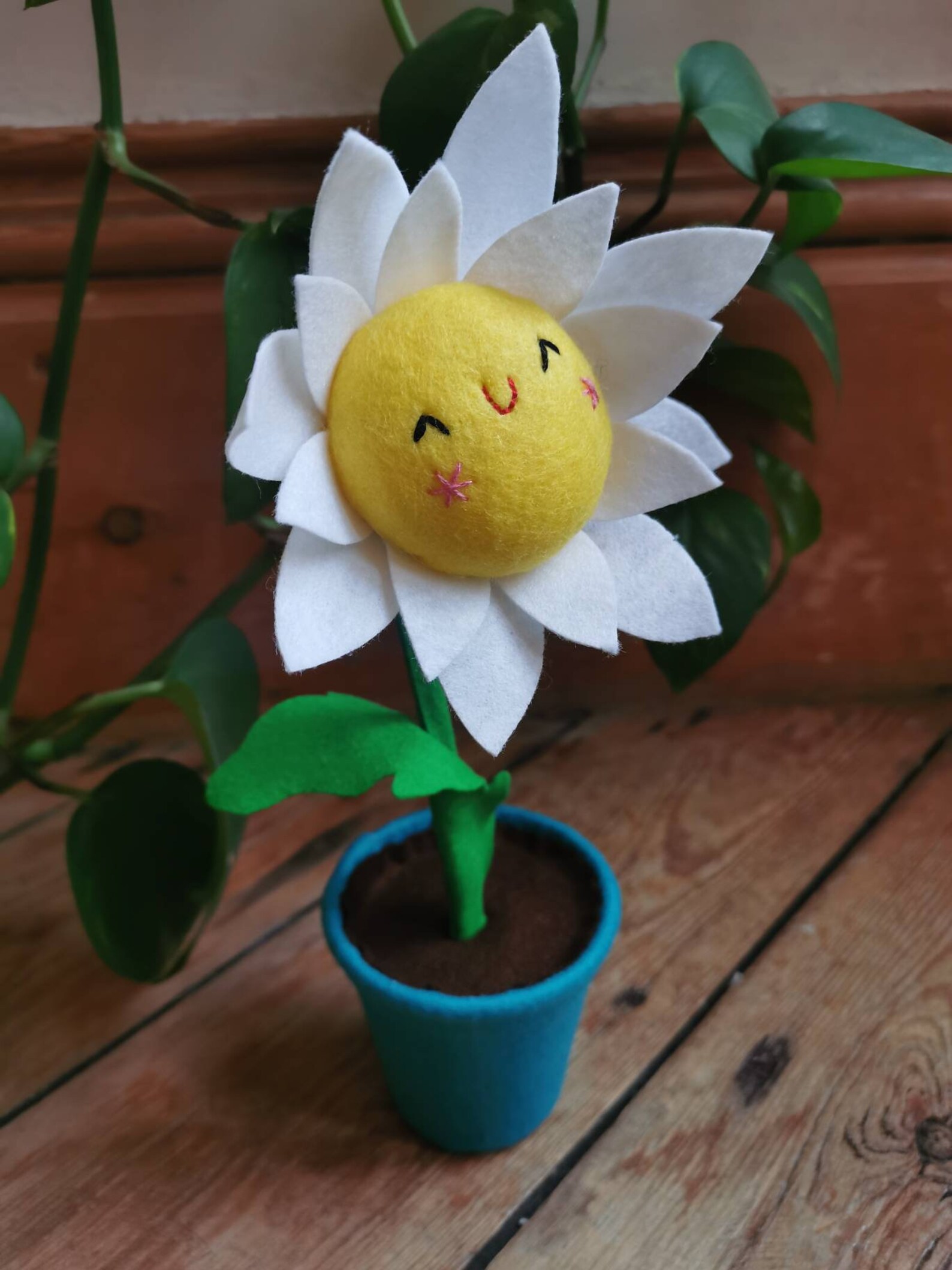 Kawaii Cute Felt Daisy Kawaii Style Daisy Kawaii Flower - Etsy