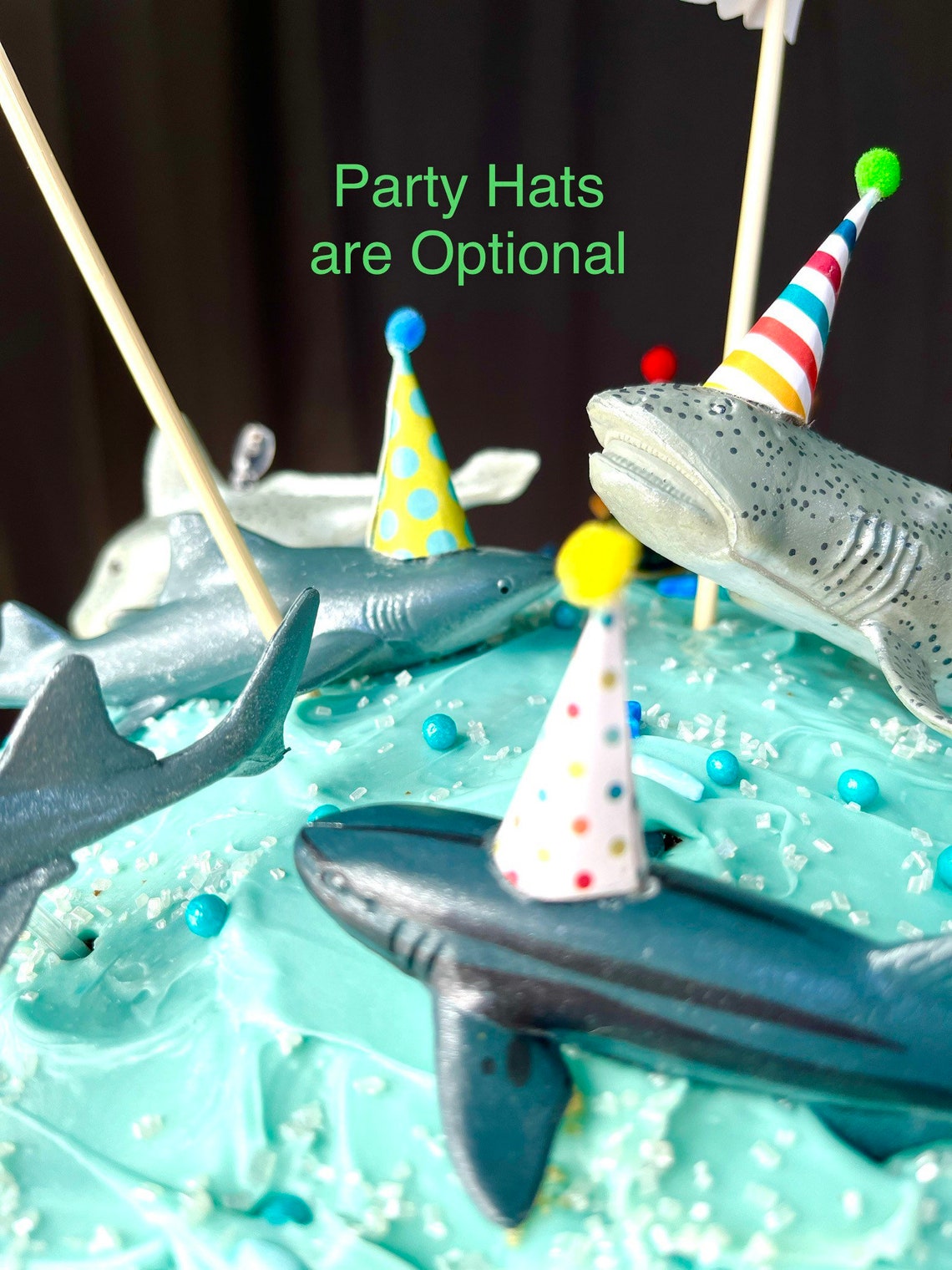 Shark Birthday Cake Topper Ocean Sharks Party Birthday Shark - Etsy