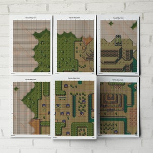 Legend of Zelda: A Link to the Past Hyrule Map Dark Pattern Keeper ...