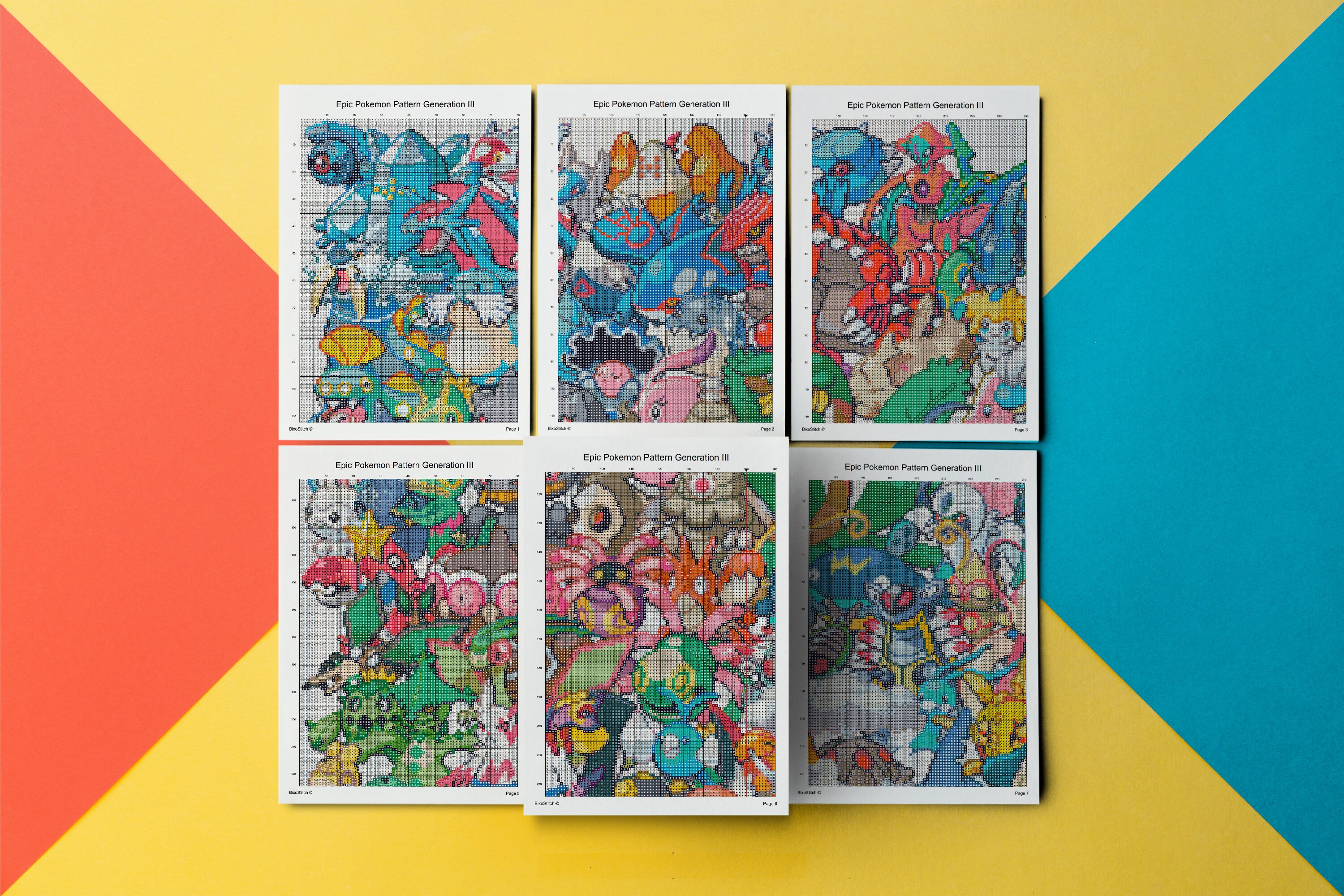 Epic Pokemon Generation III Cross Stitch Pattern. PDF Files. | Etsy ...