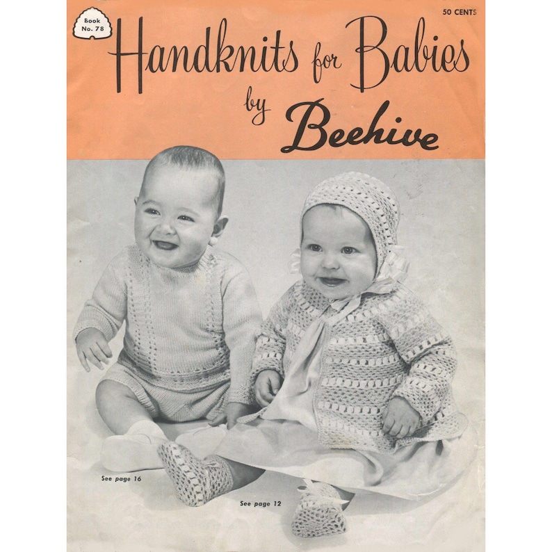 Handknits for Babies by Beehive - Book No. 78 - Etsy
