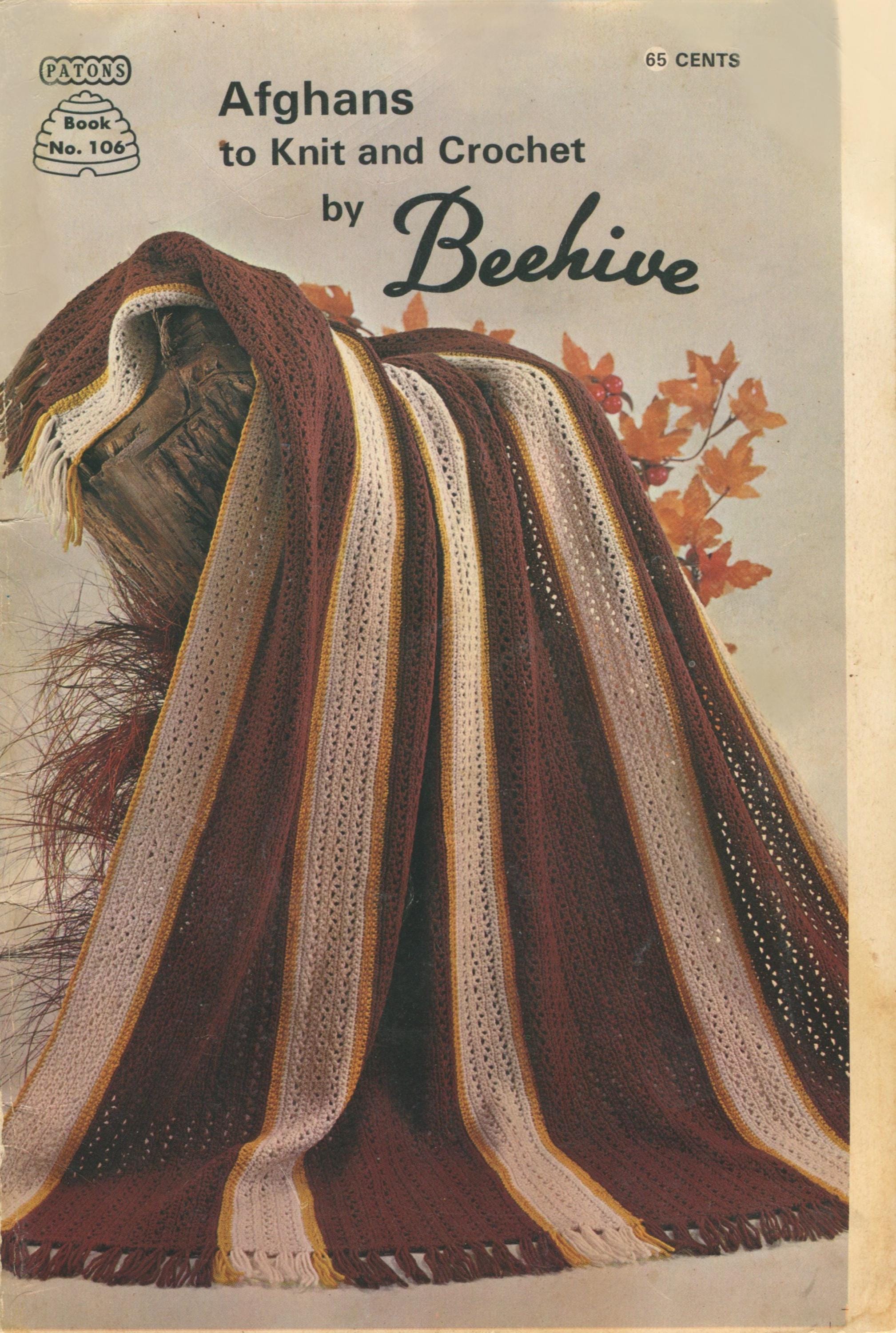 Afghans to Knit and Crochet by Beehive Patons Book No. 106 - Etsy