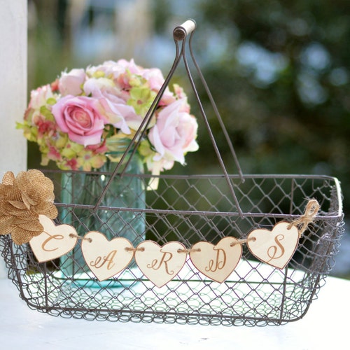 Rustic Wedding Card Basket Country Wedding Cards Holder - Etsy