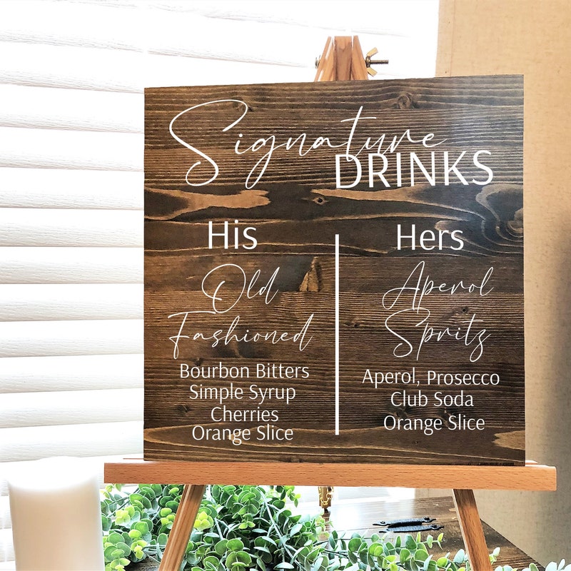Cocktail Signs - Etsy