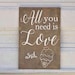 All You Need is Love and Ice Cream Sign Ice Cream Sundae Bar Sign Ice ...