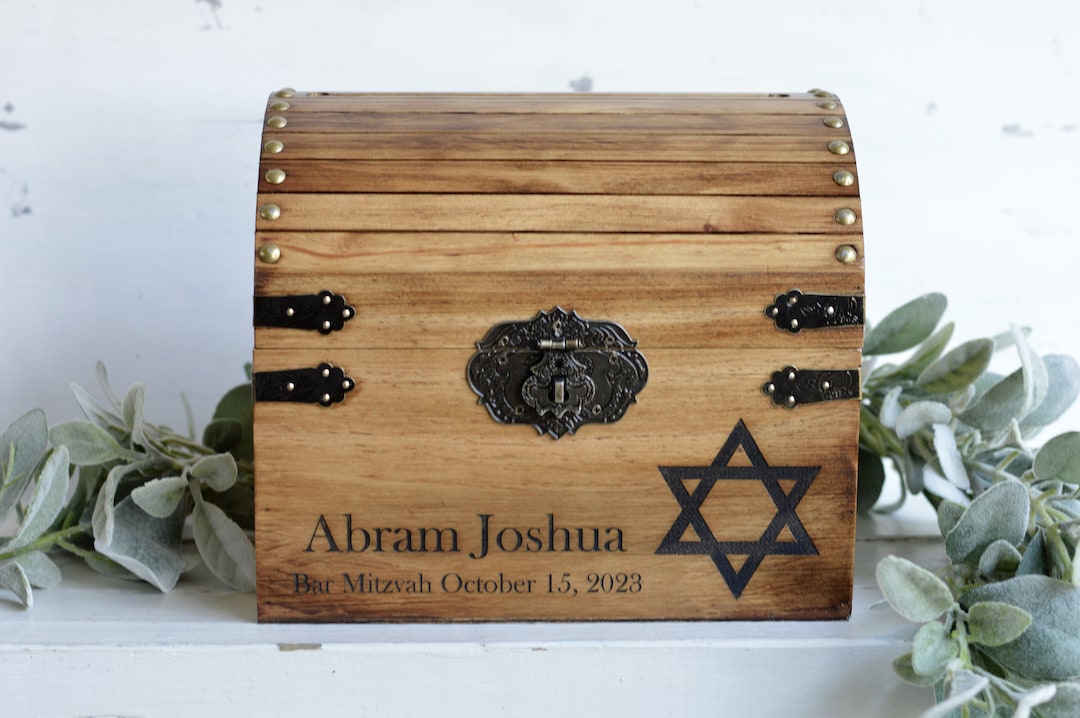 Bar Mitzvah Card Box Star of David Bat Mitzvah Card Box Bat Mitzvah ...