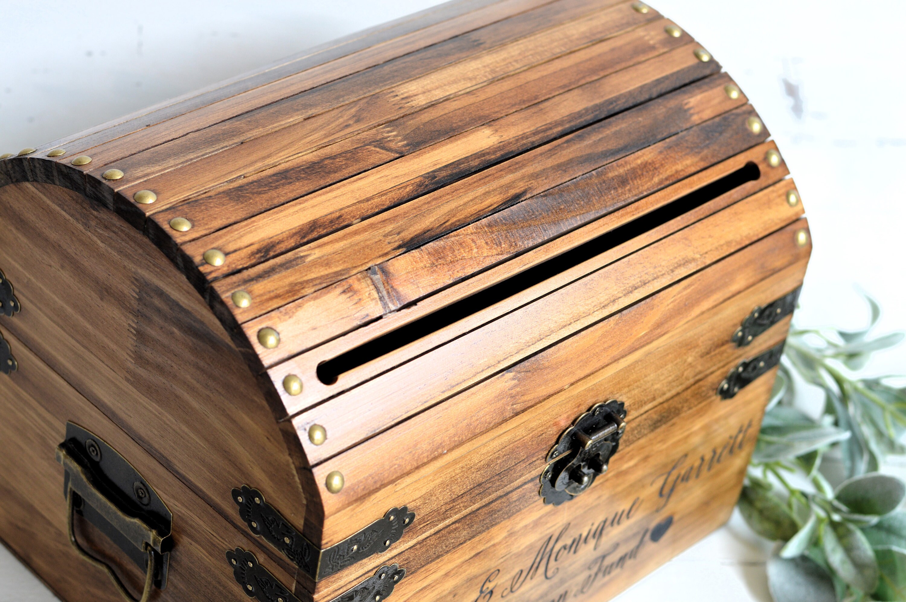 Personalized Honeymoon Fund Box Wedding Money Box Travel Fund Box ...