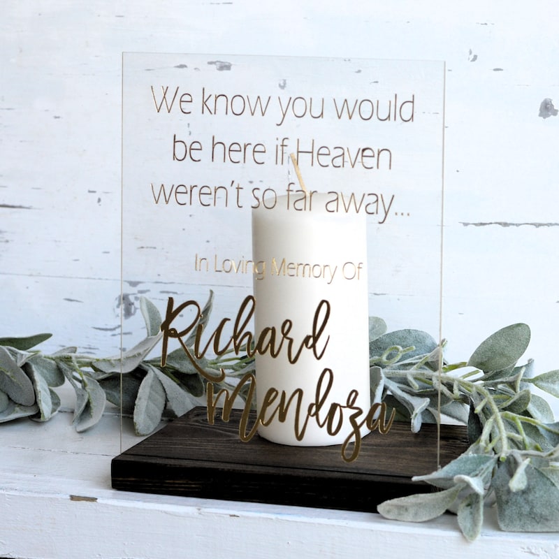 In Loving Memory Wedding Sign - Etsy