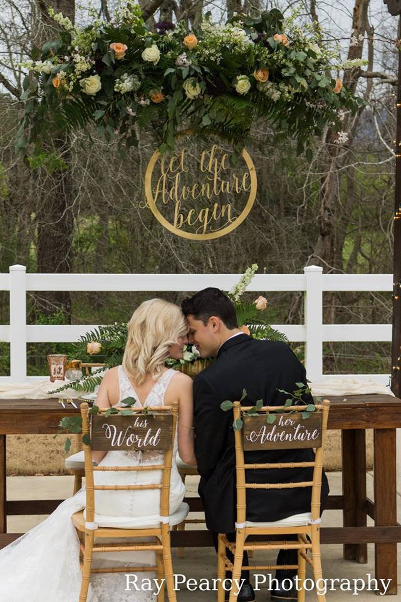 Travel Wedding Chair Signs Destination Wedding Sign His World Her ...