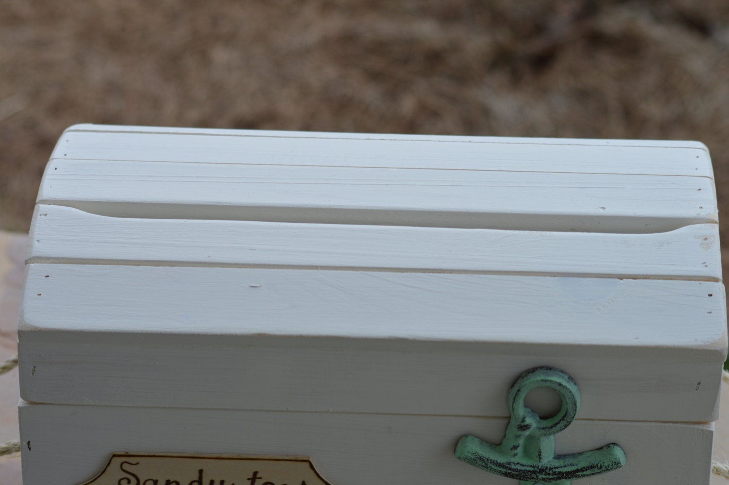 Beach Wedding Card Box Beach Destination Wedding Treasure | Etsy