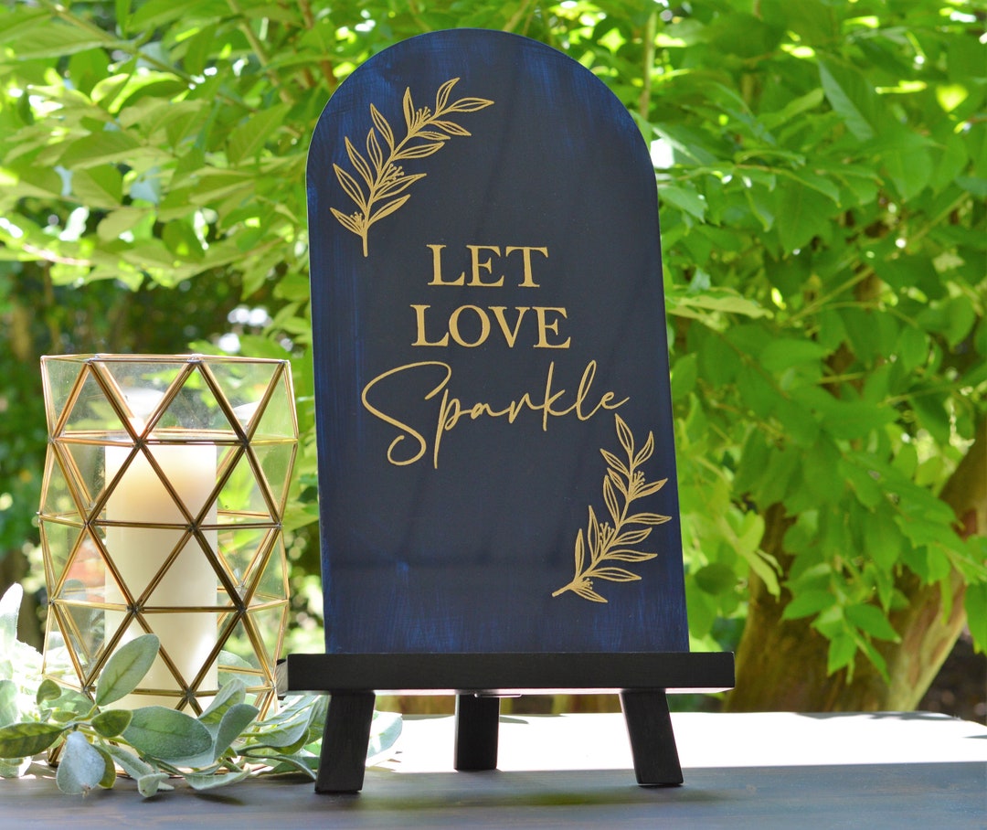 Wedding Sparklers Sign Wedding Send off Sign Let Love Sparkle Wedding ...