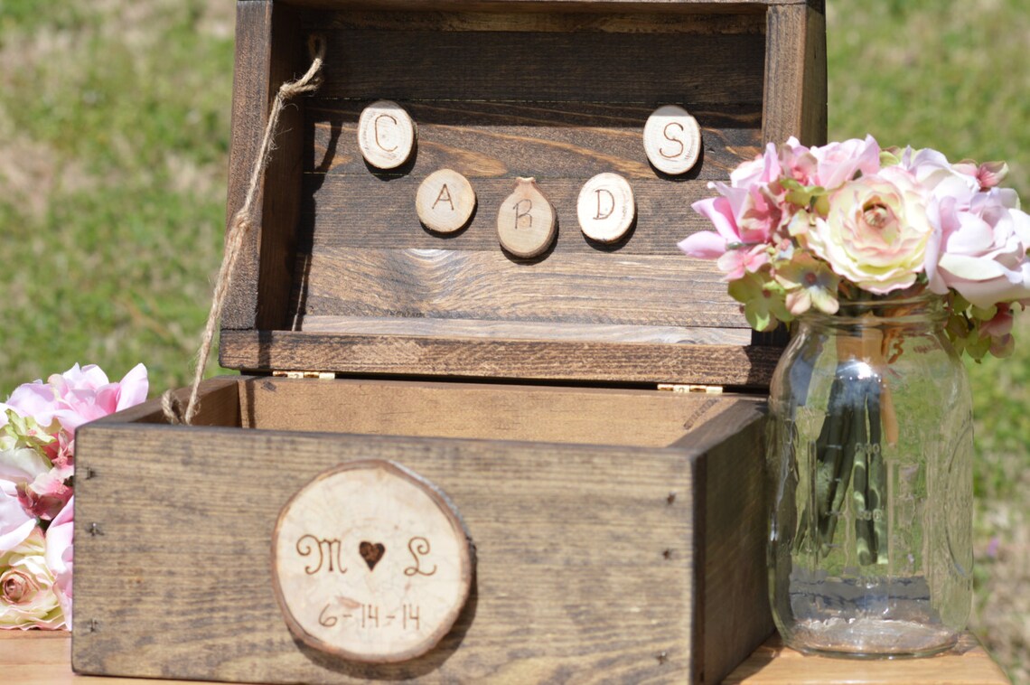 Woodland Wedding Card Box Rustic Wedding Card Box - Etsy