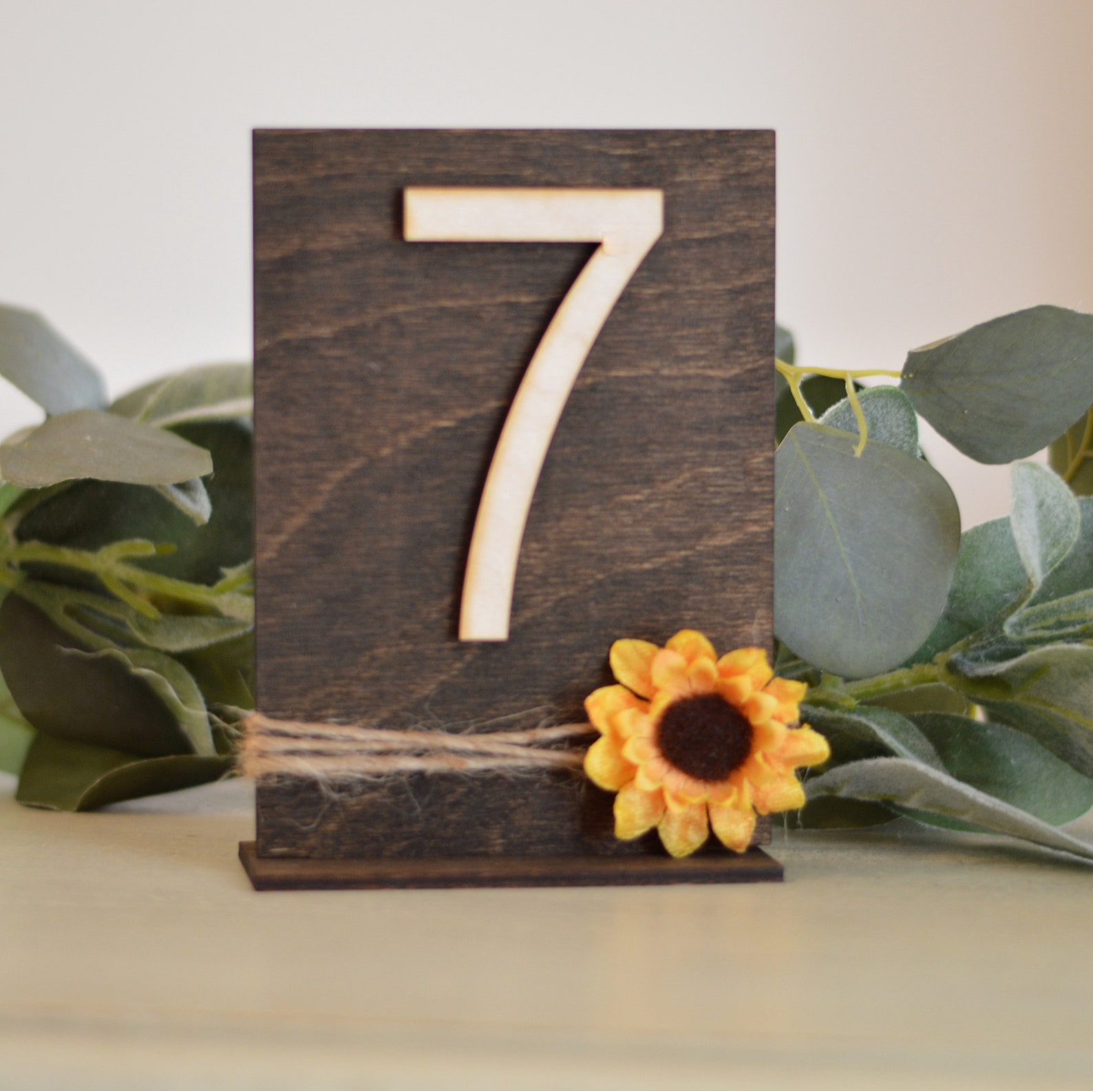 Sunflower Wedding Decorations, Fall Table Numbers, Rustic Fall Wedding ...