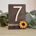 Sunflower Wedding Decorations Fall Table Numbers Rustic Fall - Etsy