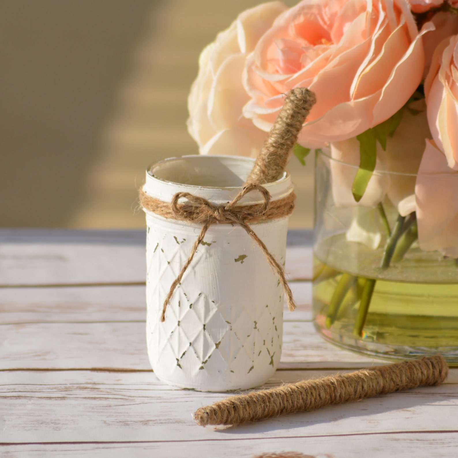 Shabby Chic Wedding Pen Set Rustic Wedding Pen Holder With Pens ...