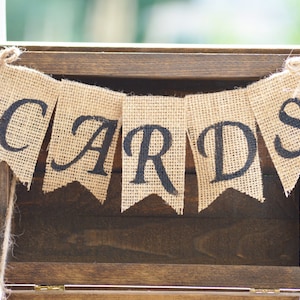 Rustic Wedding Burlap Banner Burlap Wedding Cards Banner - Etsy