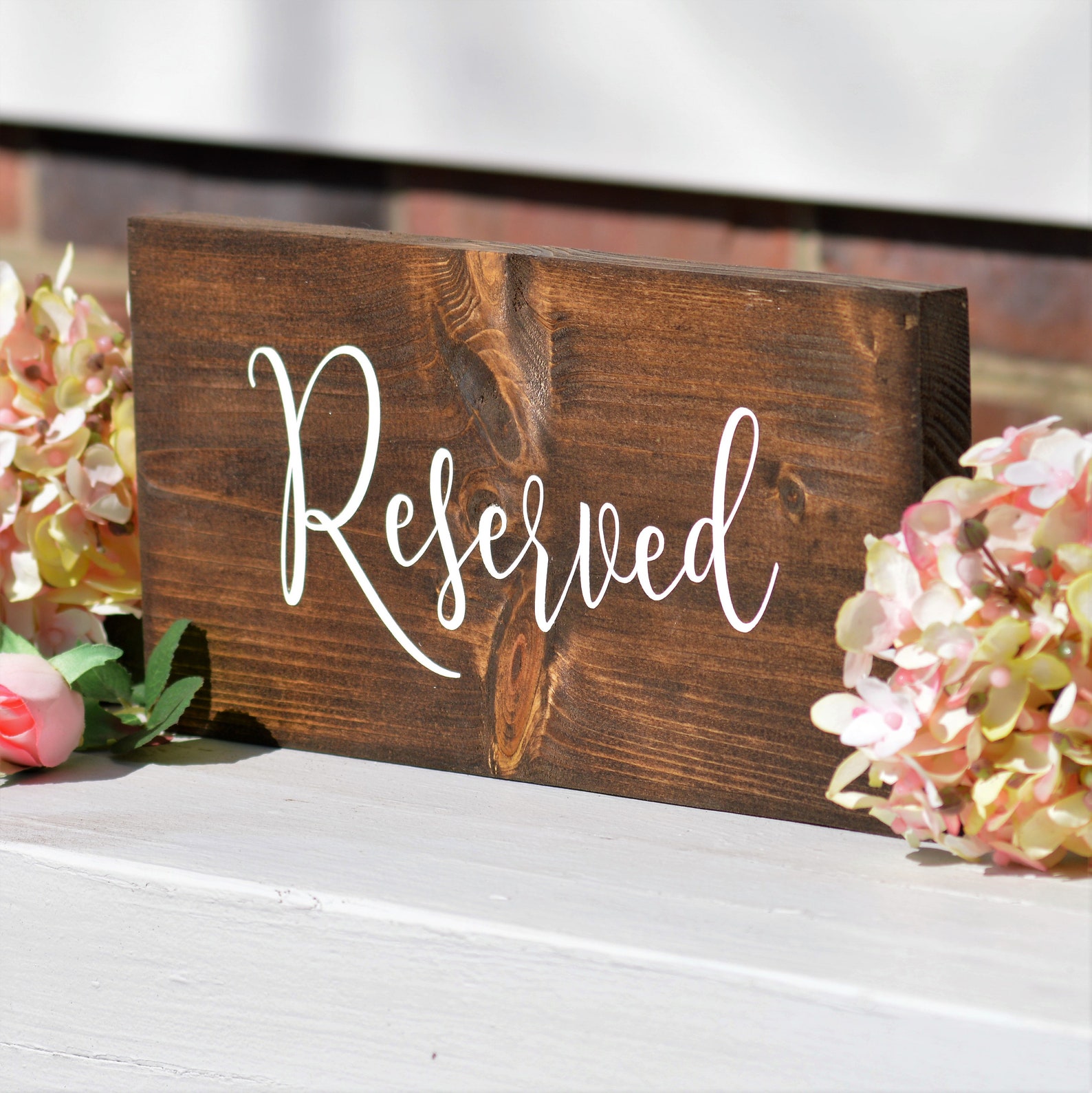 Reserved Table Sign Rustic Wedding Signs Reserved Sign Wedding | Etsy