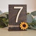 Sunflower Wedding Decorations, Fall Table Numbers, Rustic Fall Wedding ...