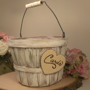 Rustic Card Basket, Country Wedding Basket, Rustic Wedding Card Holder ...