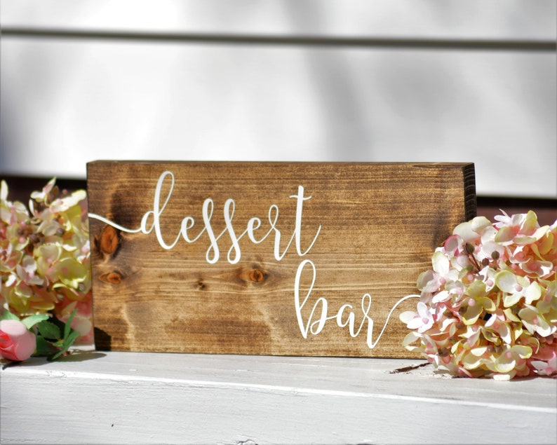 Dessert Bar Sign Wood Dessert Sign Wedding Dessert Table Sign - Etsy