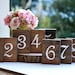 Rustic Table Numbers, Rustic Wedding Table Numbers Self Standing, Boho ...