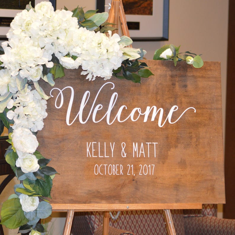 Rustic Wedding Welcome Sign Ideas, Welcome to Our Wedding, Rustic ...