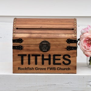 Church Offering Box, Tithe Box, Church Collection Box With Lock Option ...