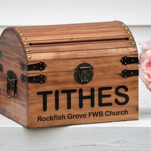 Church Offering Box, Tithe Box, Church Collection Box With Lock Option ...