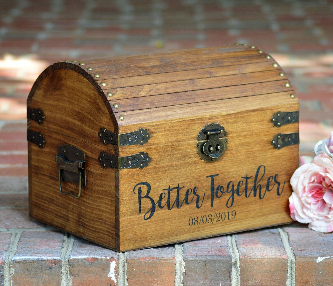 Better Together Wedding Card Box for Wedding With Lock Option - Etsy