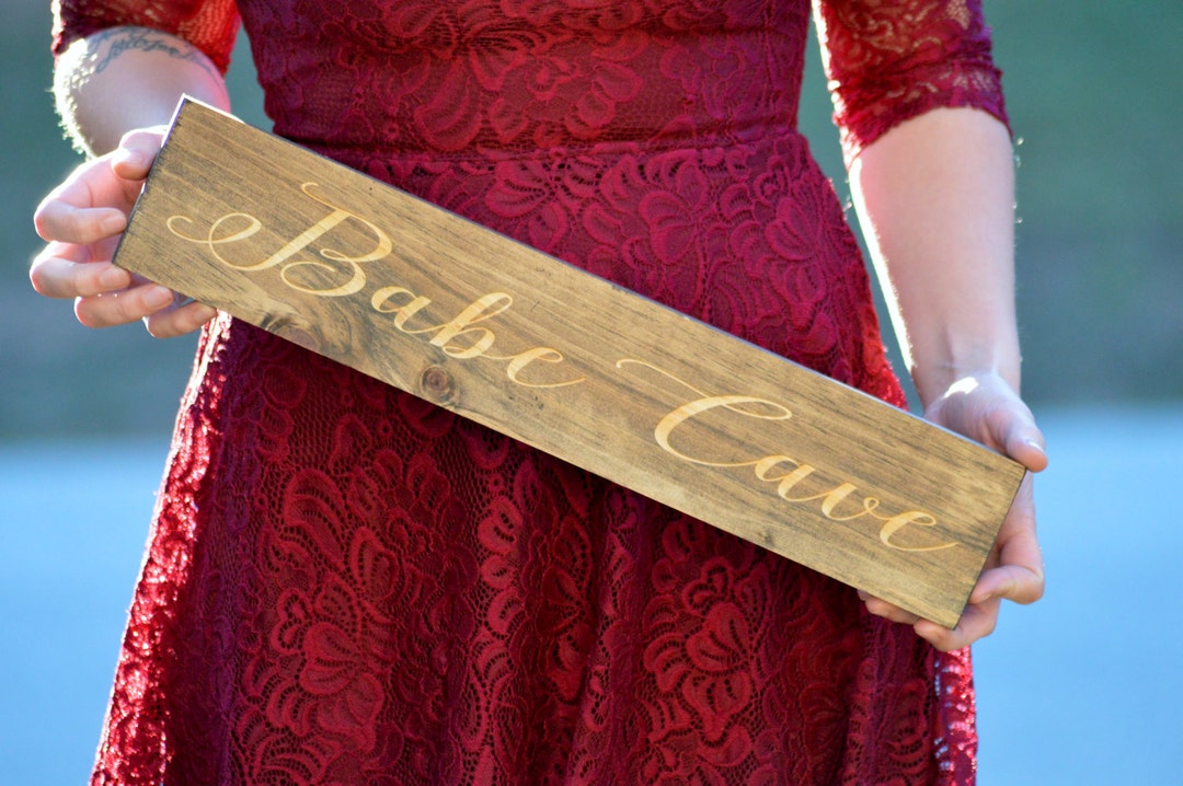 Babe Cave Sign, Girls Room Sign, Rustic Wood Sign, Custom Design, Gift ...