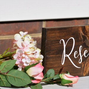 Reserved Table Sign Rustic Wedding Signs Reserved Sign Wedding Reserved ...