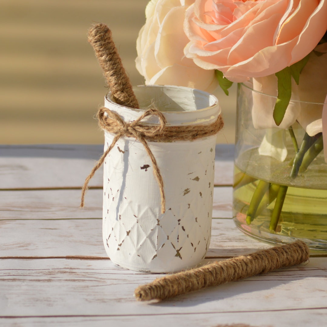 Shabby Chic Wedding Pen Set Rustic Wedding Pen Holder With Pens ...