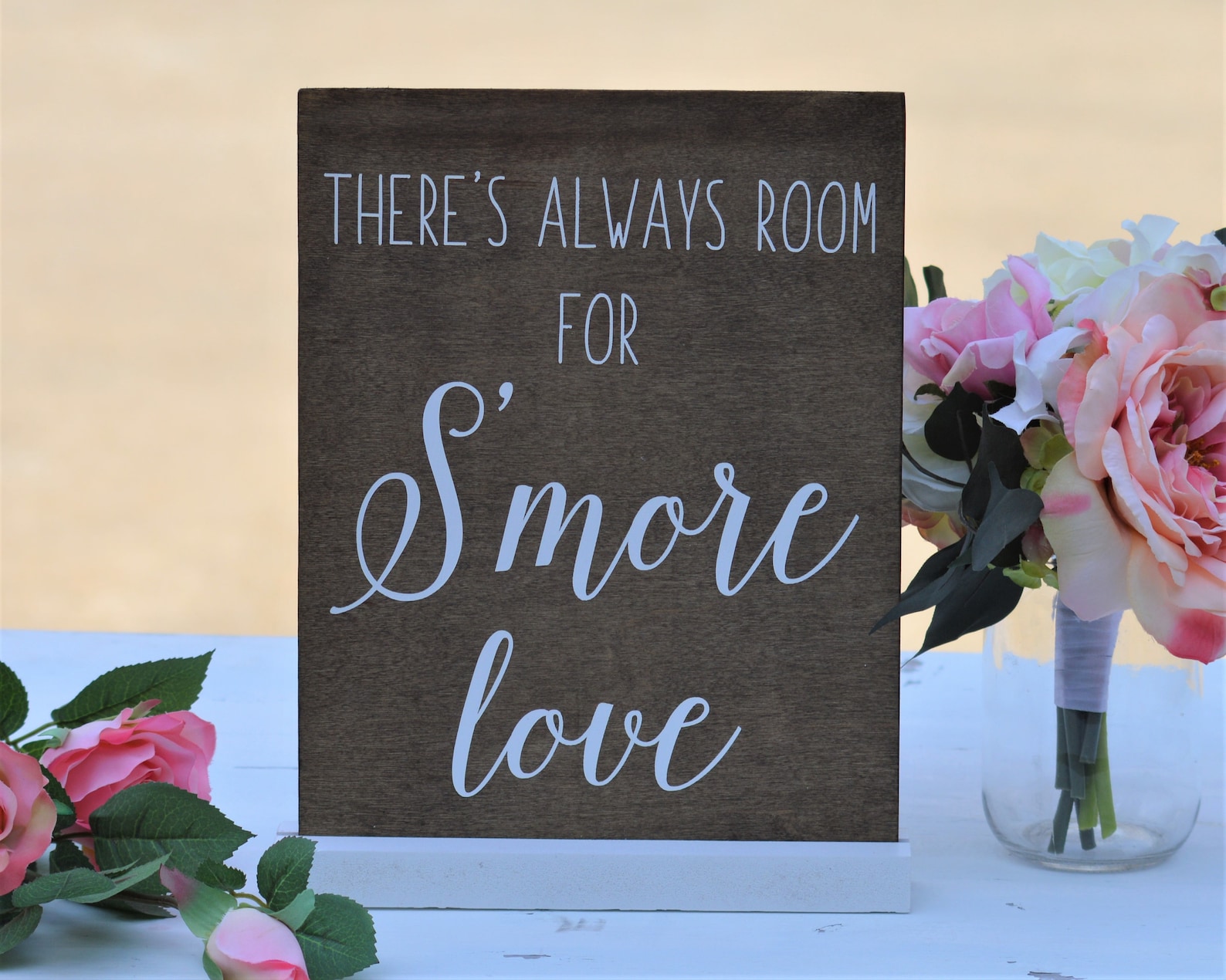 Smores Bar Sign Wooden Wedding Sign for Reception S'mores Bar Smore ...