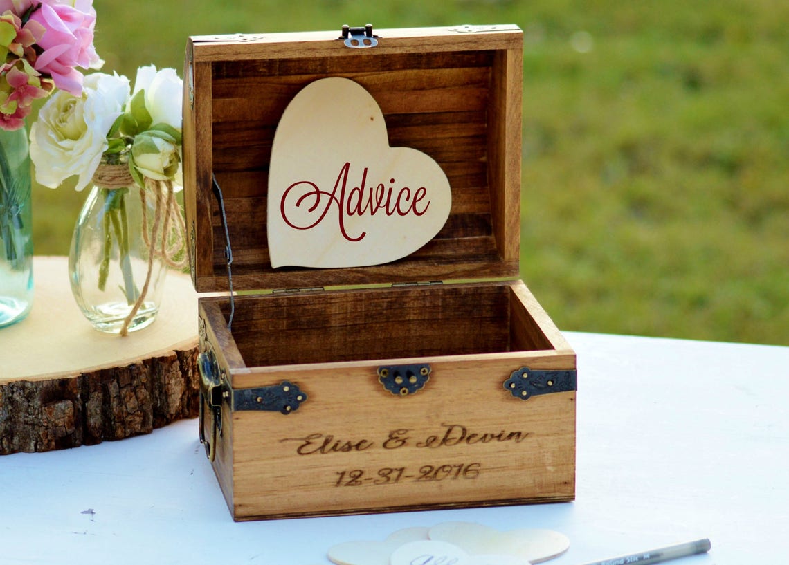 Boho Wedding Advice Box, Advice for the Bride and Groom, Bride to Be ...