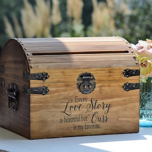 Every Love Story is Beautiful but Ours is My Favorite Card Box Rustic ...