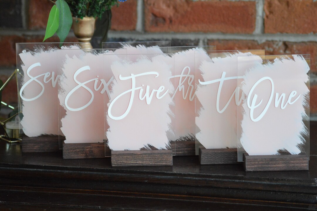 Acrylic Table Numbers Wedding Table Numbers Table Number Acrylic Table ...