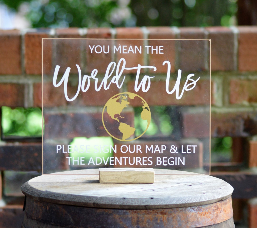 Acrylic Guest Book Sign Destination Wedding Guest Book Sign Please Sign ...