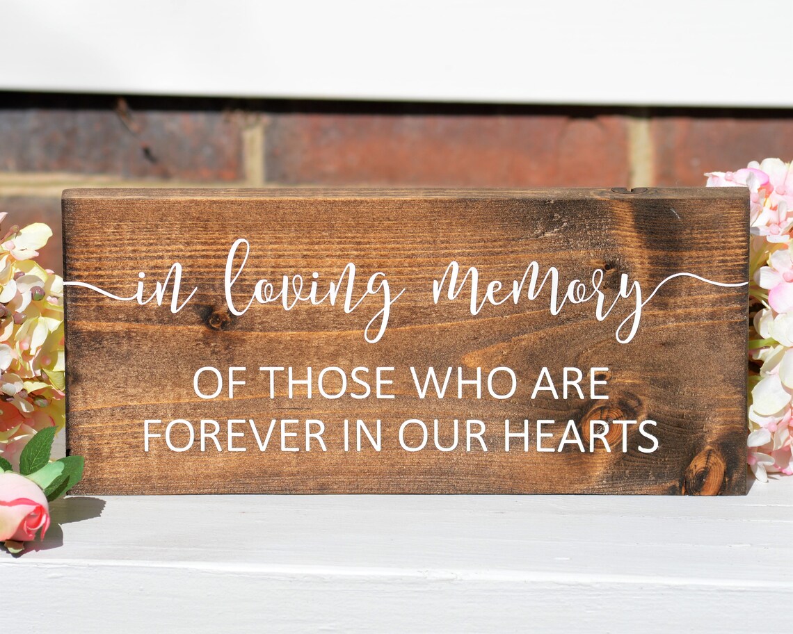 In Loving Memory Sign in Loving Memory of Those Who Are Forever in Our ...