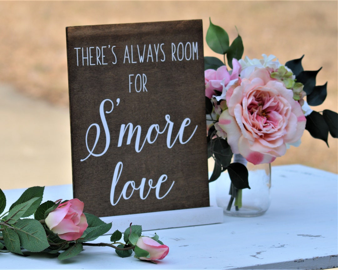 Smores Bar Sign Wooden Wedding Sign for Reception S'mores Bar Smore ...