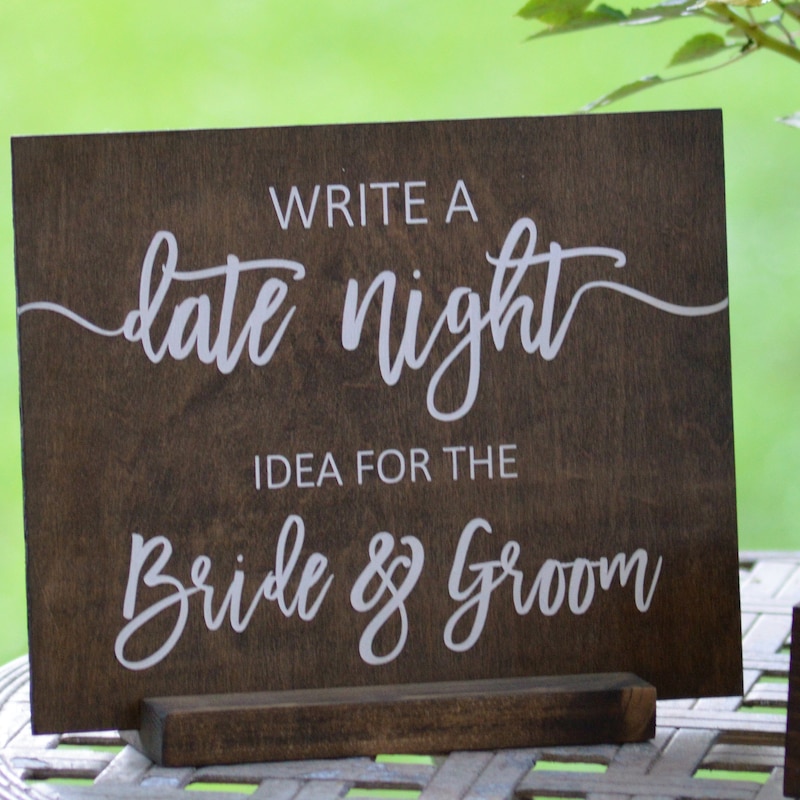 Date Night Ideas Sign - Etsy