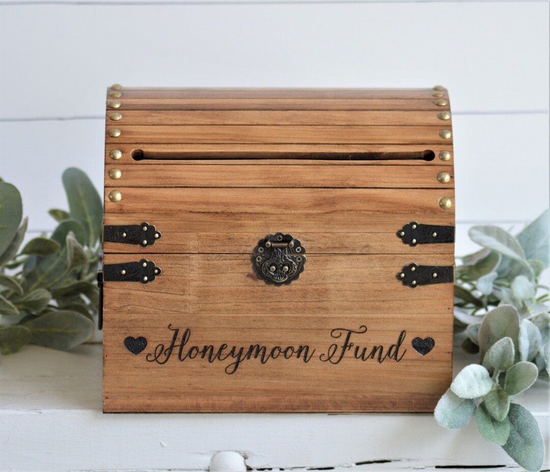 Honeymoon Fund Box Wedding Money Box Travel Fund Box Adventure Fund Box ...