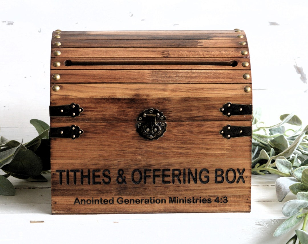 Church Offering Box, Tithe Box, Church Collection Box With Lock Option ...